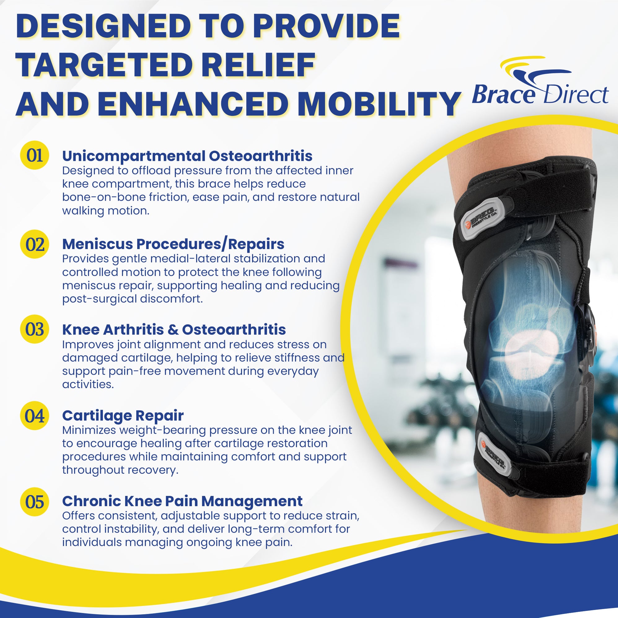 Best OA Unloader Knee Brace for Arthritis | Breg Freestyle OA Knee ...