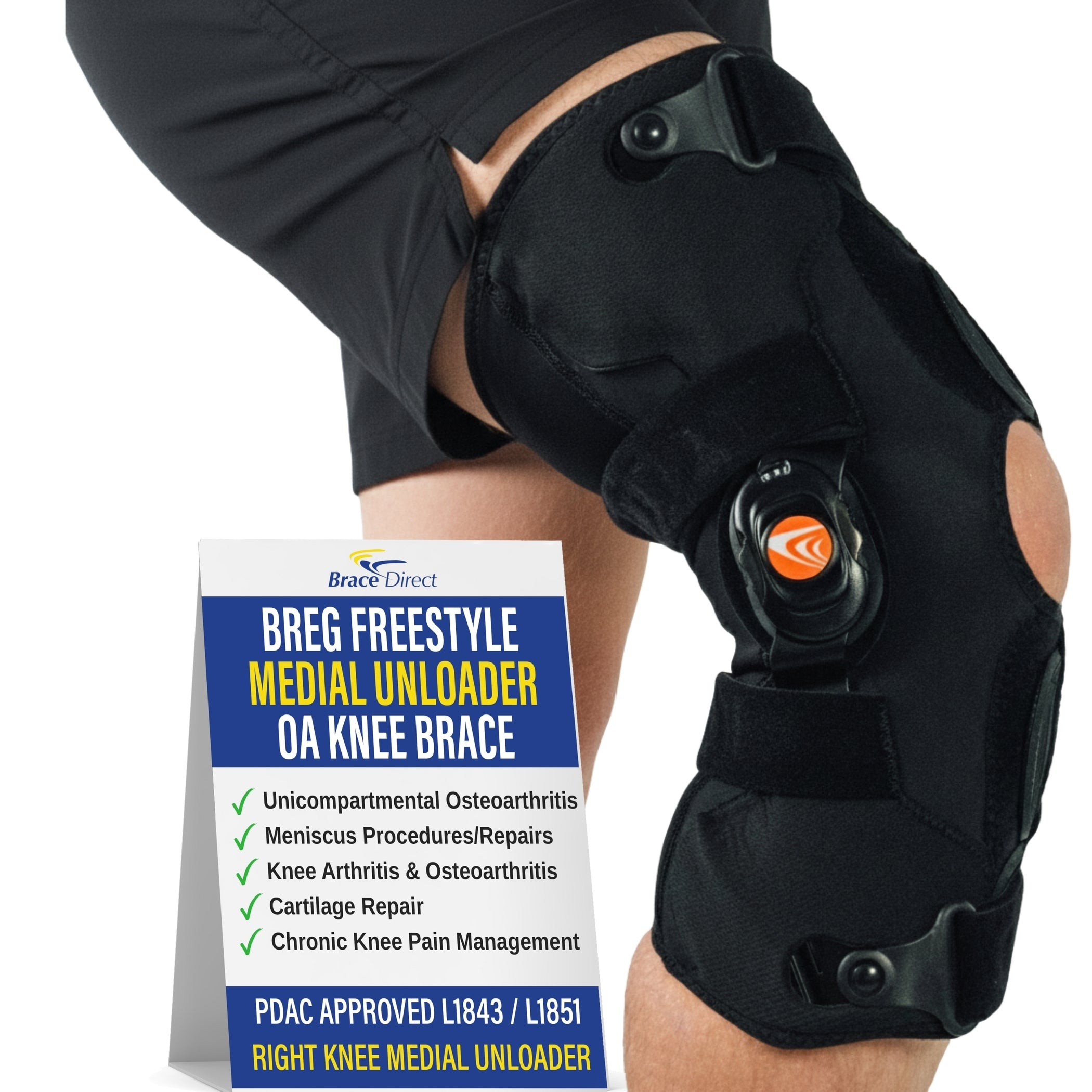Best OA Unloader Knee Brace for Arthritis | Breg Freestyle OA Knee ...