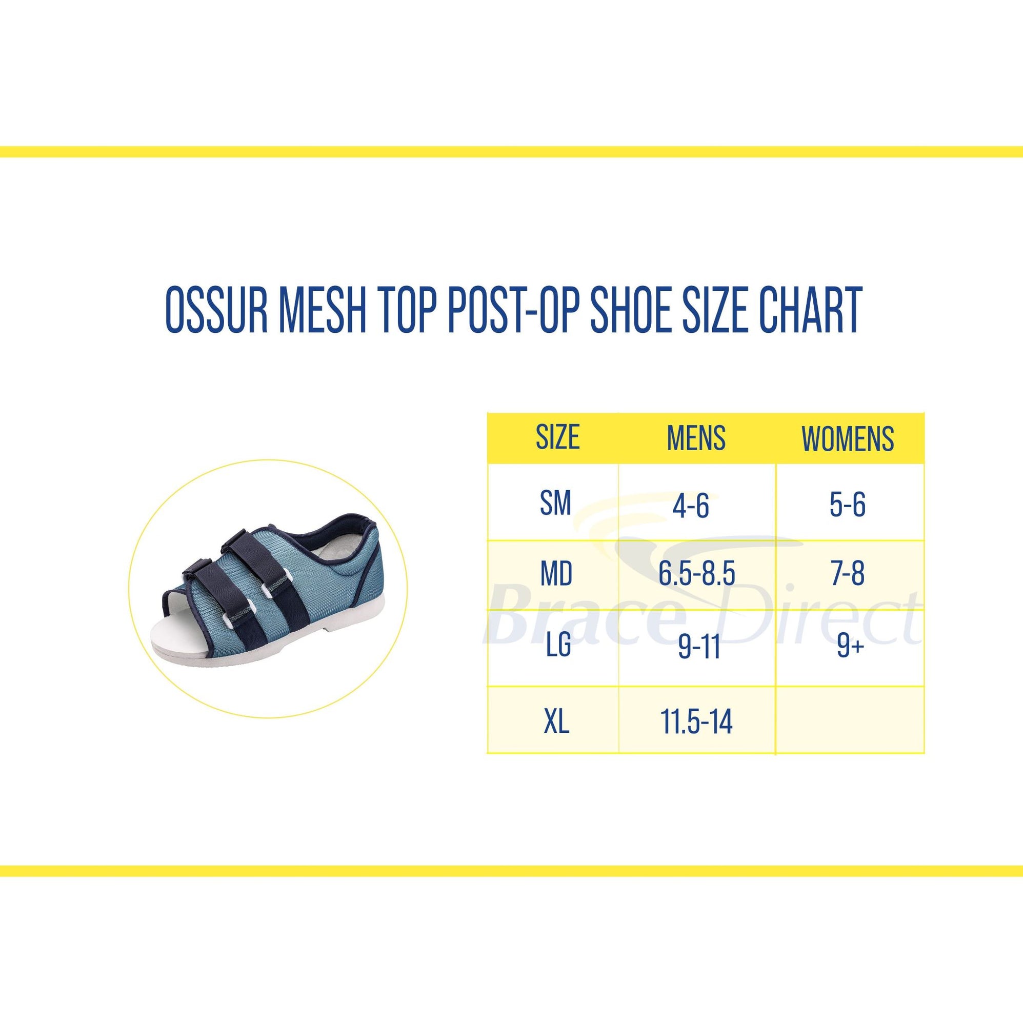 Ossur Mesh Top Post-Op Shoe for Recovery & Swelling | BraceDirect.com ...