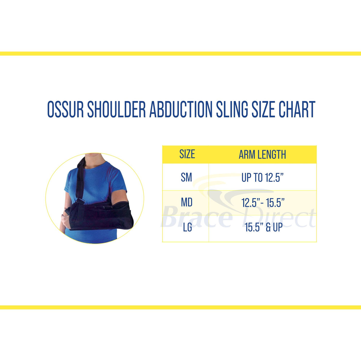 Ossur Shoulder Sling | 10° Abduction Support | BraceDirect.com — Brace ...
