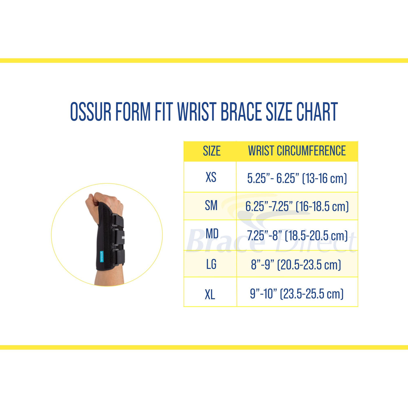 Ossur Form Fit Wrist Brace 8" — Brace Direct