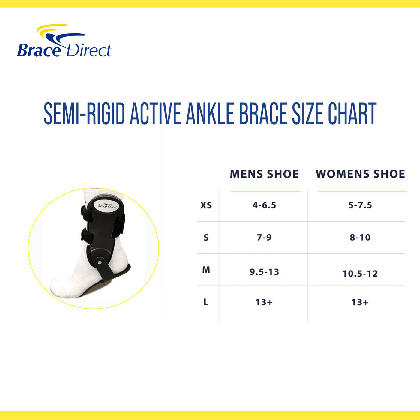 Brace Align Semi-Rigid Active Ankle Brace PDAC L1906 - Optimal Support ...