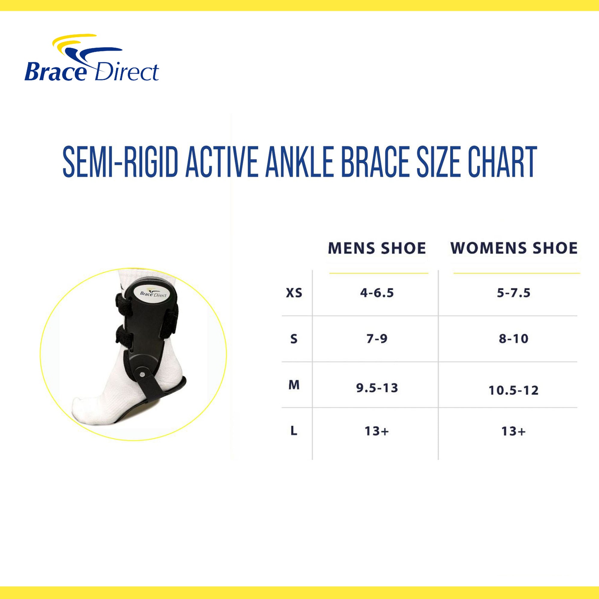 Brace Align Semi-Rigid Active Ankle Brace PDAC L1906 - Optimal Support ...