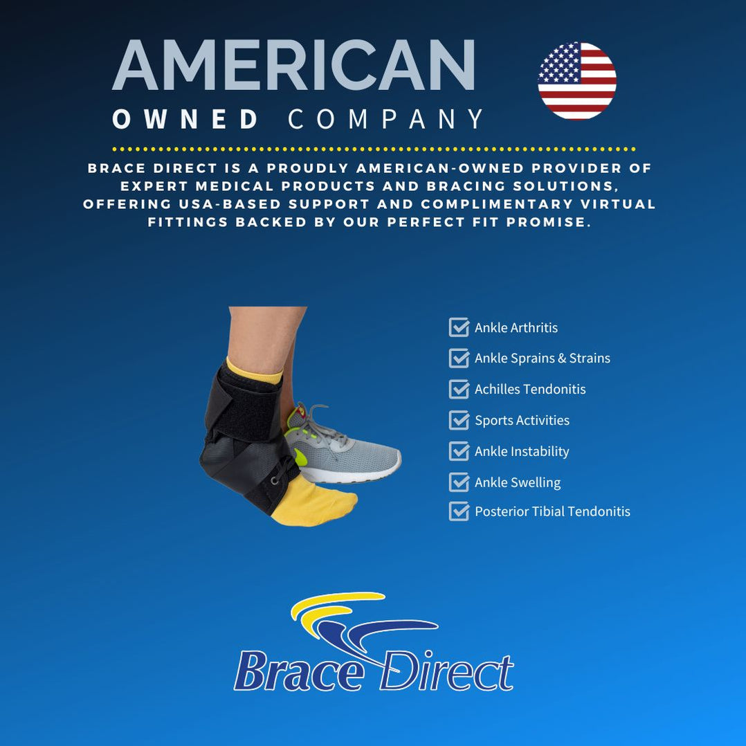 Best Lace Up Ankle Brace | Easy-Adjust Support System | BraceDirect.com ...