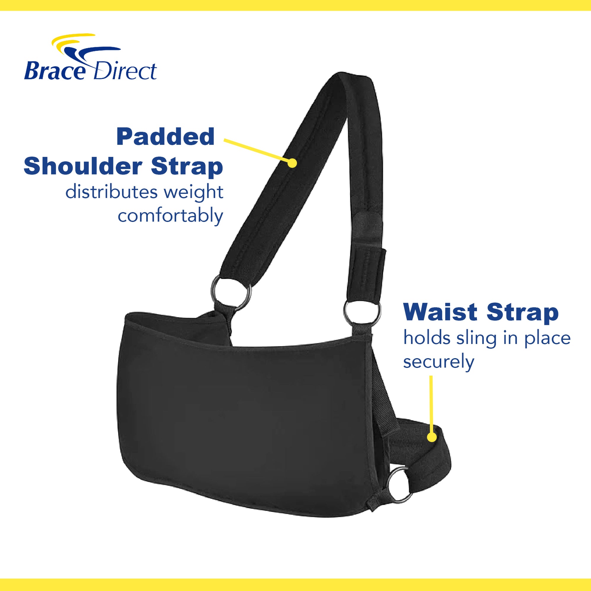 Brace Direct Deluxe Shoulder Immobilizer Arm Sling - Custom Comfort and ...