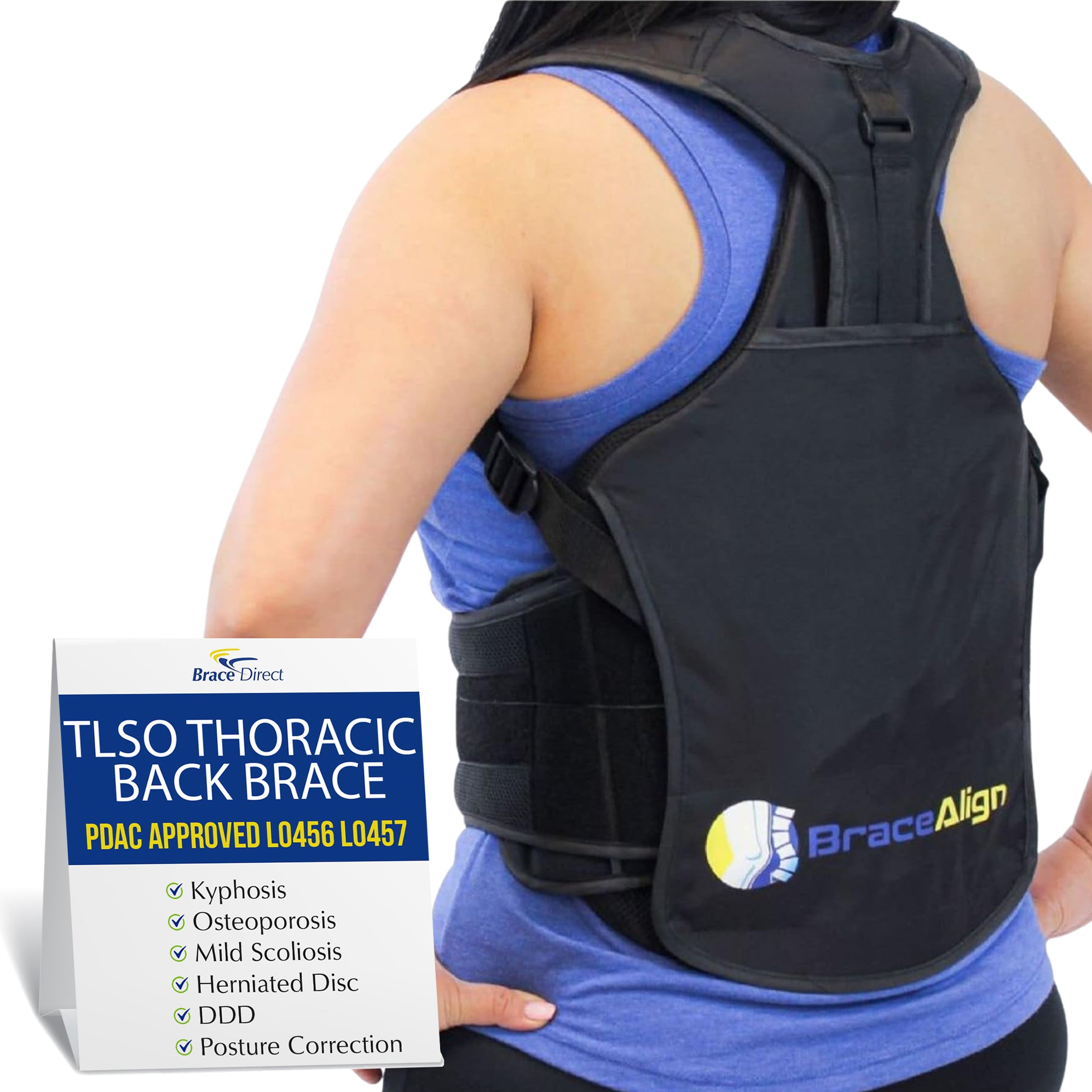 Best TLSO Back Brace for Posture & Back Pain Relief | Brace Align L0456 ...