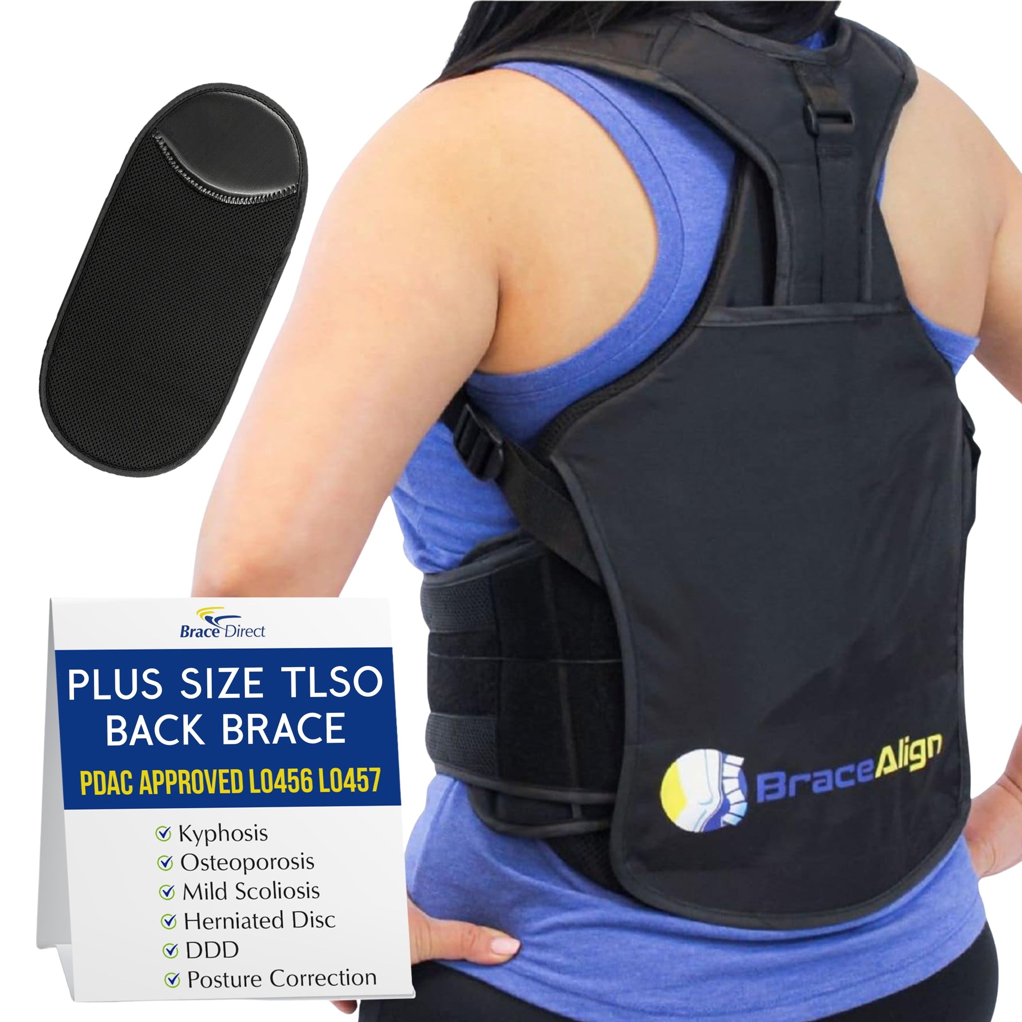 Best TLSO Back Brace for Posture & Back Pain Relief | Brace Align L0456 ...