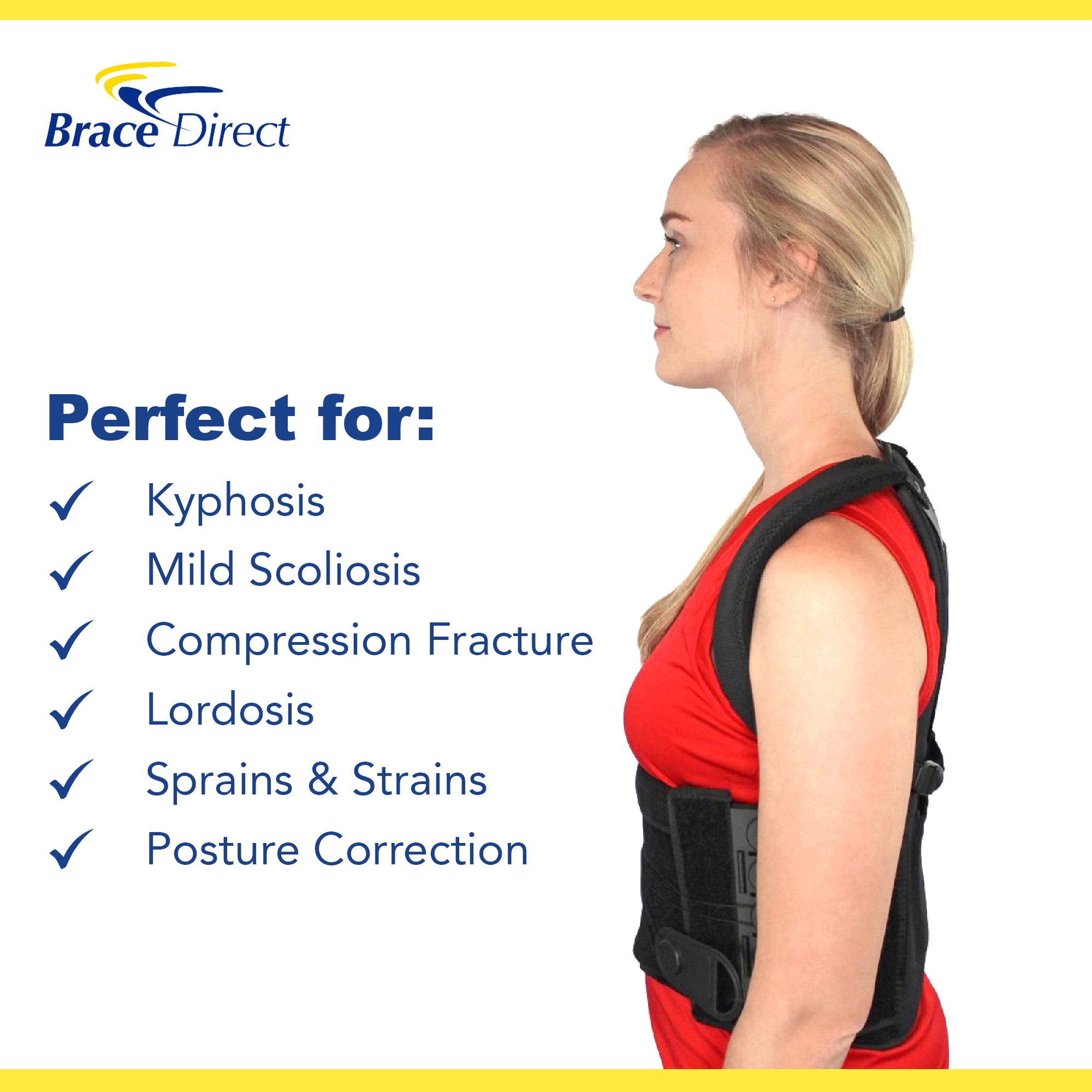 Brace Align TLSO Postural Corrector Back Brace - PDAC Approved Spine ...