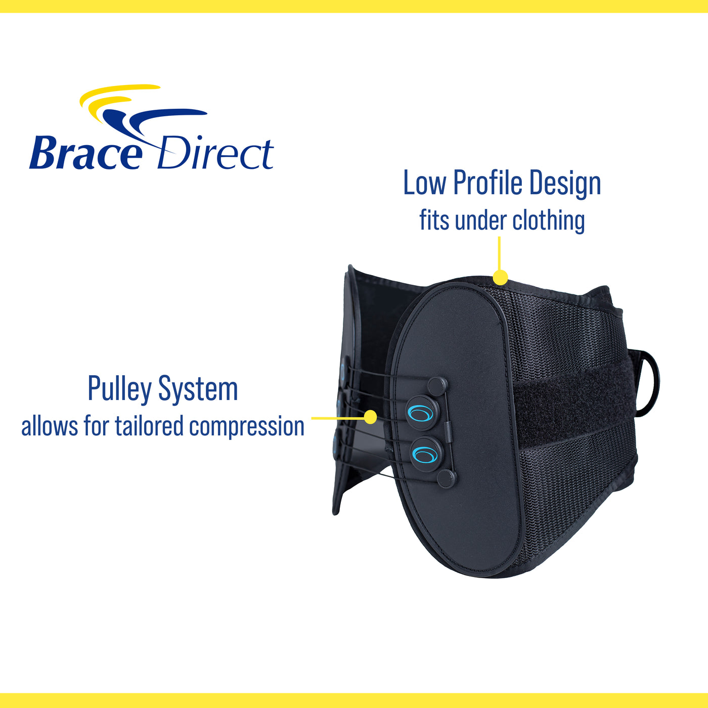 Brace Direct Low Profile Lumbar Support Brace - Comfort and Control for ...