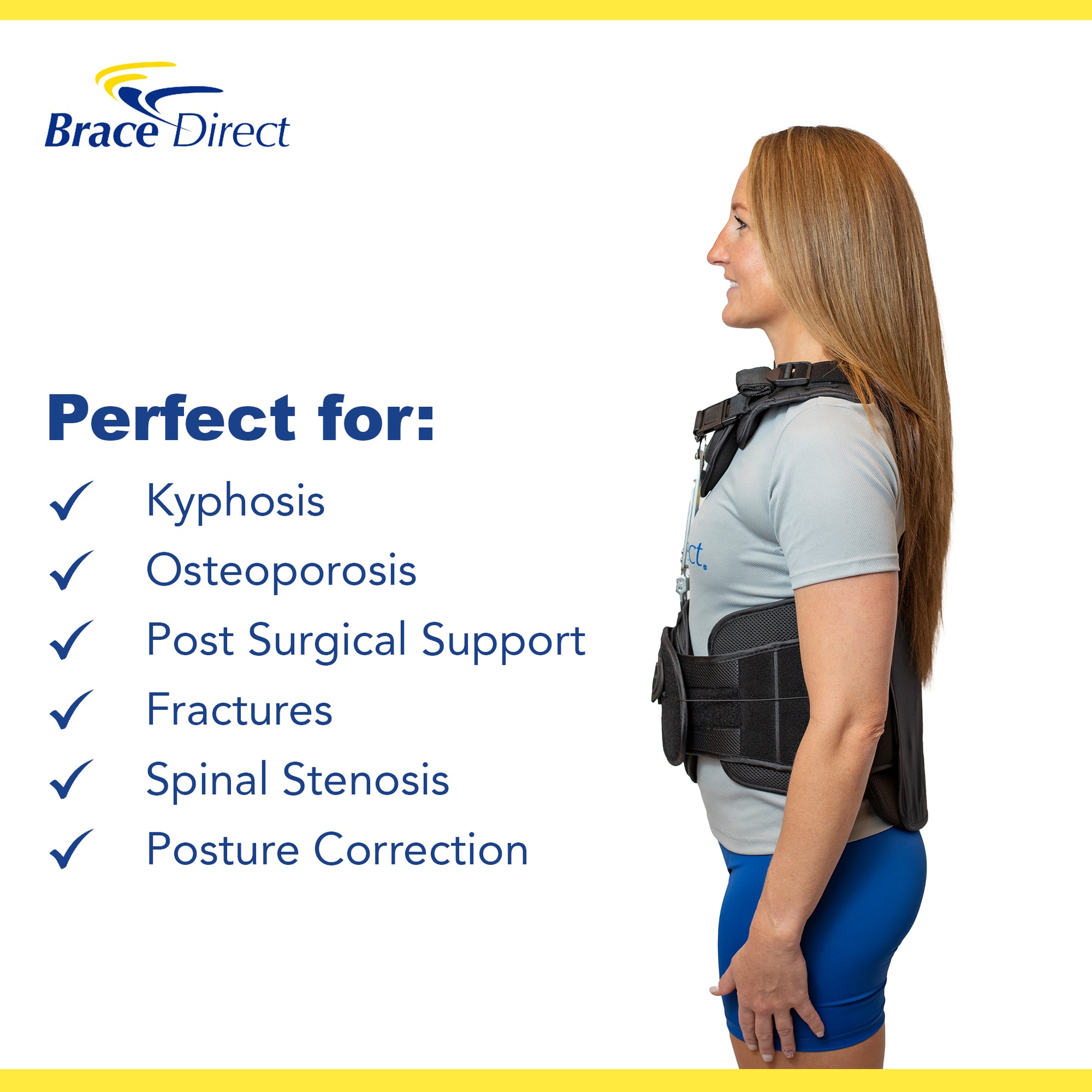 Brace Align TLSO Full Back Brace with Anterior Thoracic Extension ...