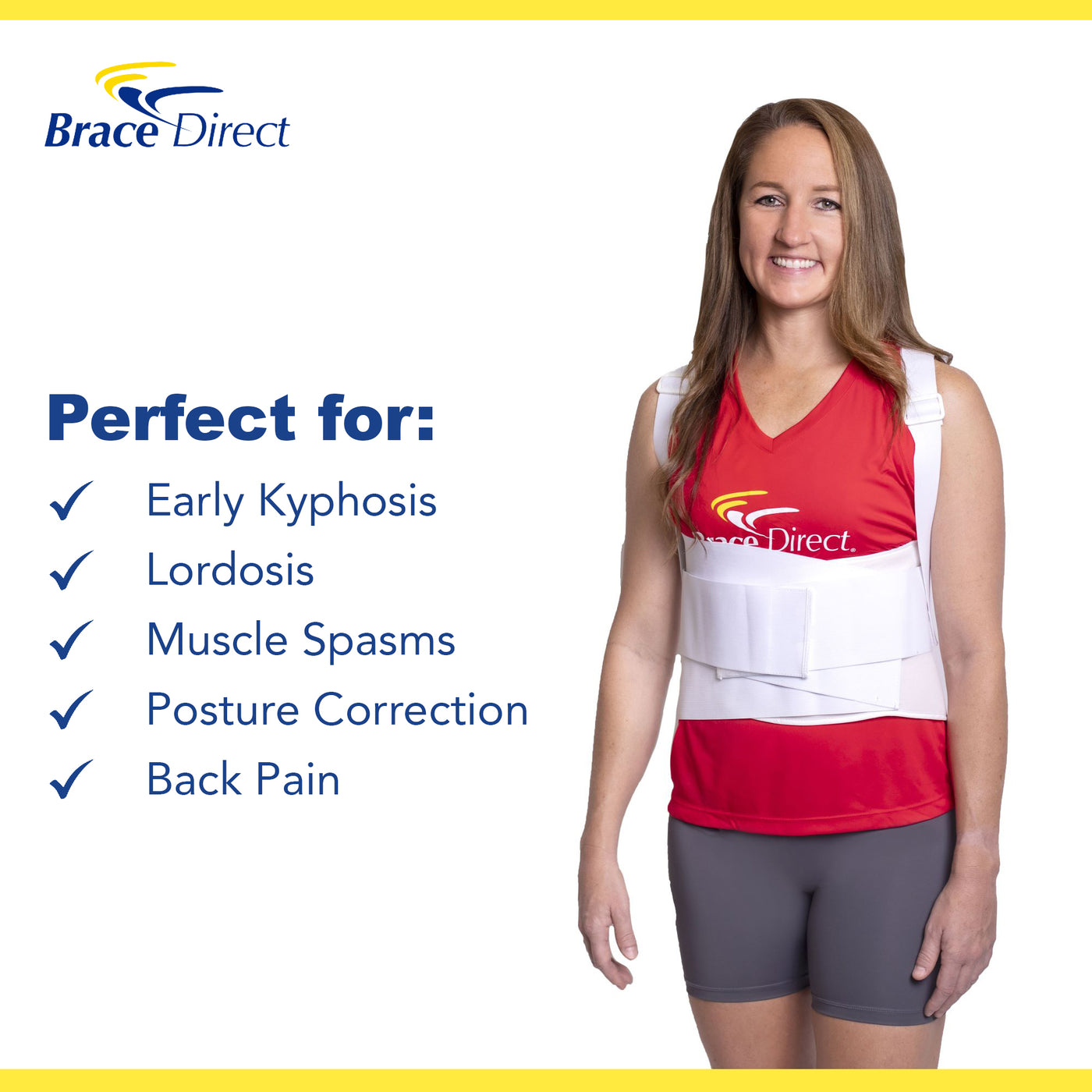 Brace Direct Soft TLSO Back Brace - Discreet Full Back Support and ...