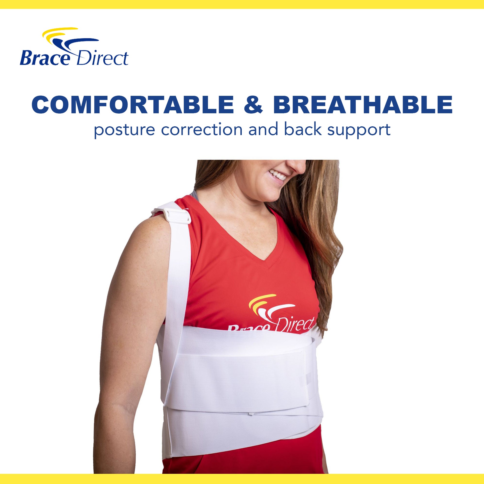 Brace Direct Soft TLSO Back Brace - Discreet Full Back Support and ...