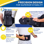Brace Align Core Pro LSO Back Brace - Lumbar Sacral Orthosis with 6:1 ...