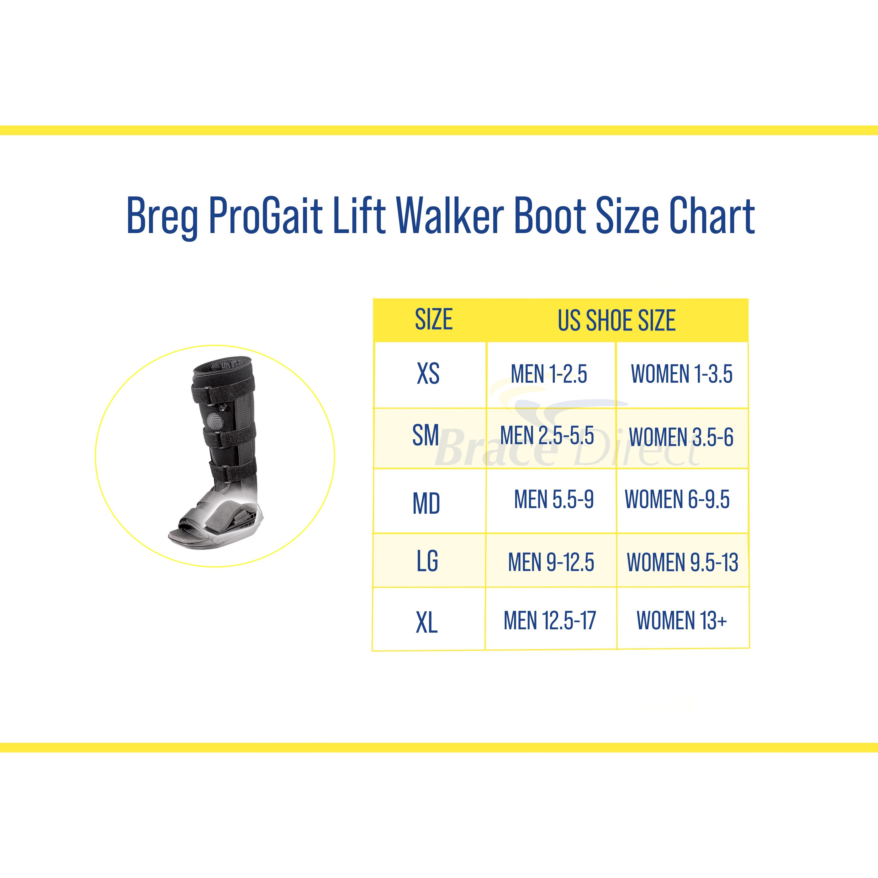 Breg ProGait Lift Walker Boot for Ankle Sprains & Fractures ...