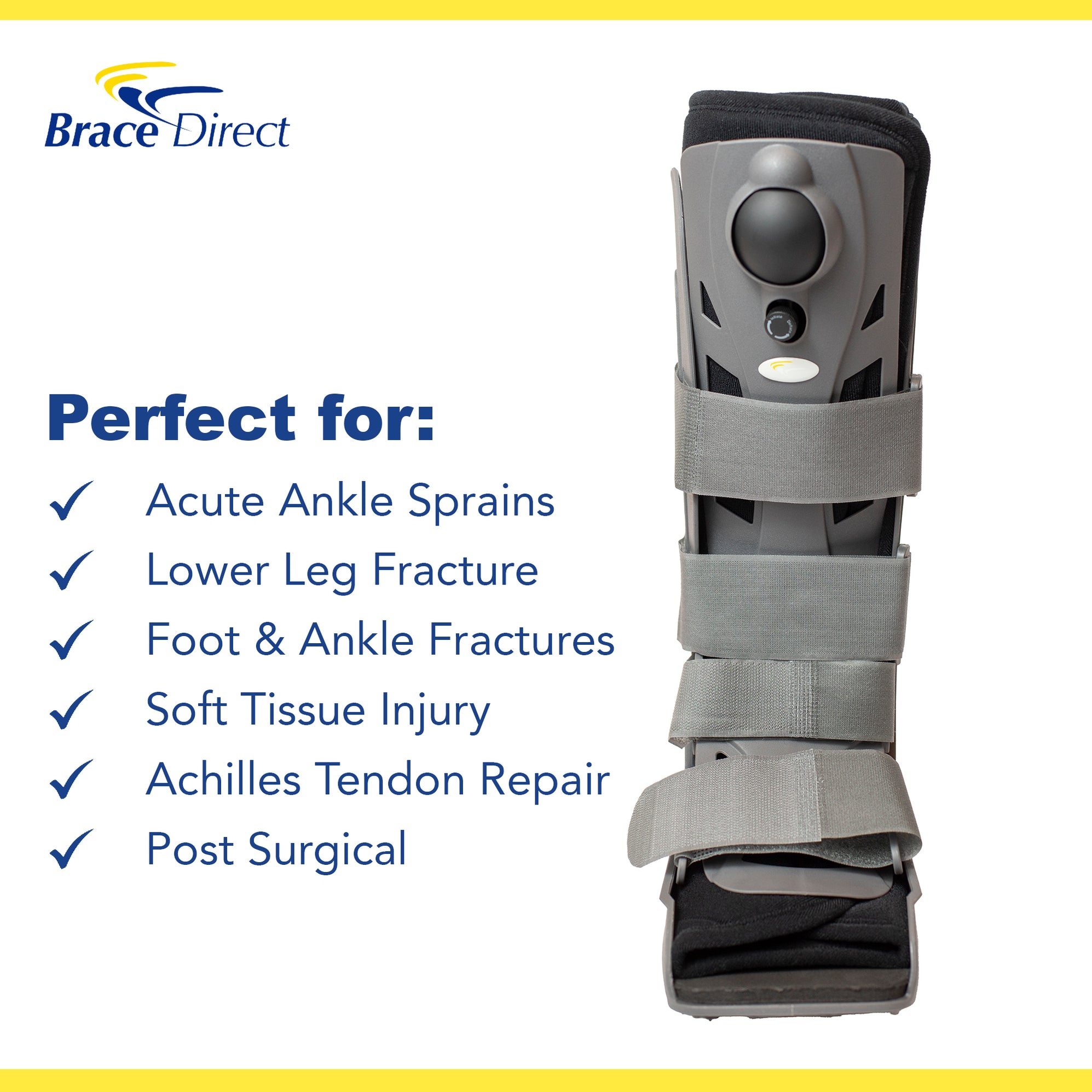 Best Walking Boot for Broken Foot & Ankle | Brace Direct Tall Air CAM ...