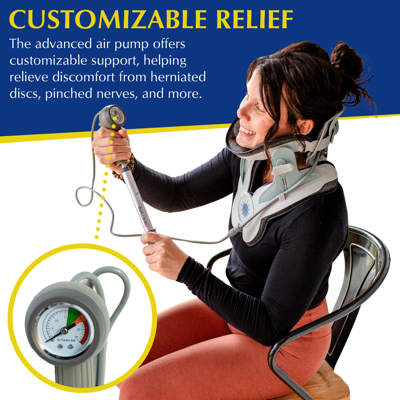 Brace Direct Cervical Air Traction 2 Collar - Customizable Neck Pain ...