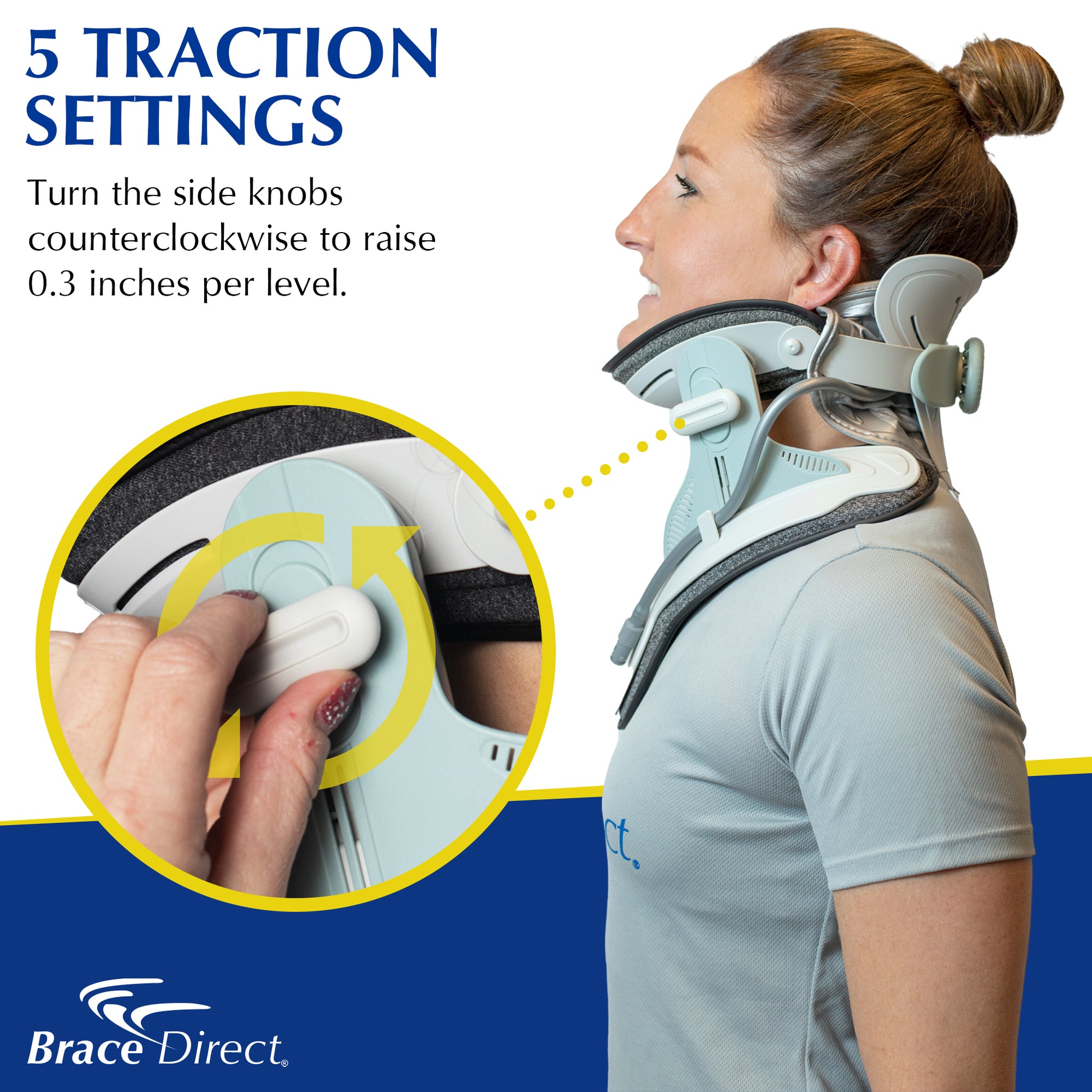 Brace Direct Cervical Air Traction 2 Collar - Customizable Neck Pain ...