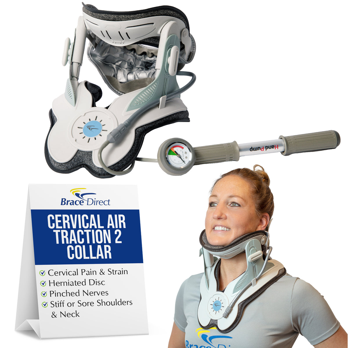 Brace Direct Cervical Air Traction 2 Collar - Customizable Neck Pain ...