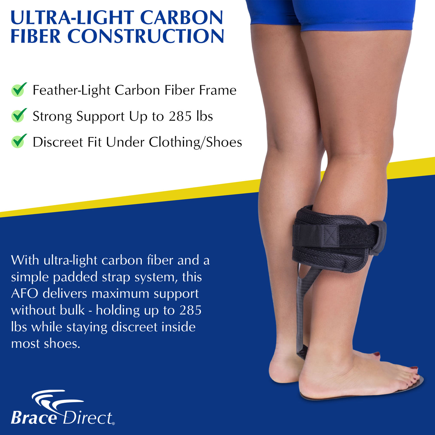 Best Carbon Fiber AFO for Foot Drop | Brace Direct Carbon Fiber AFO ...