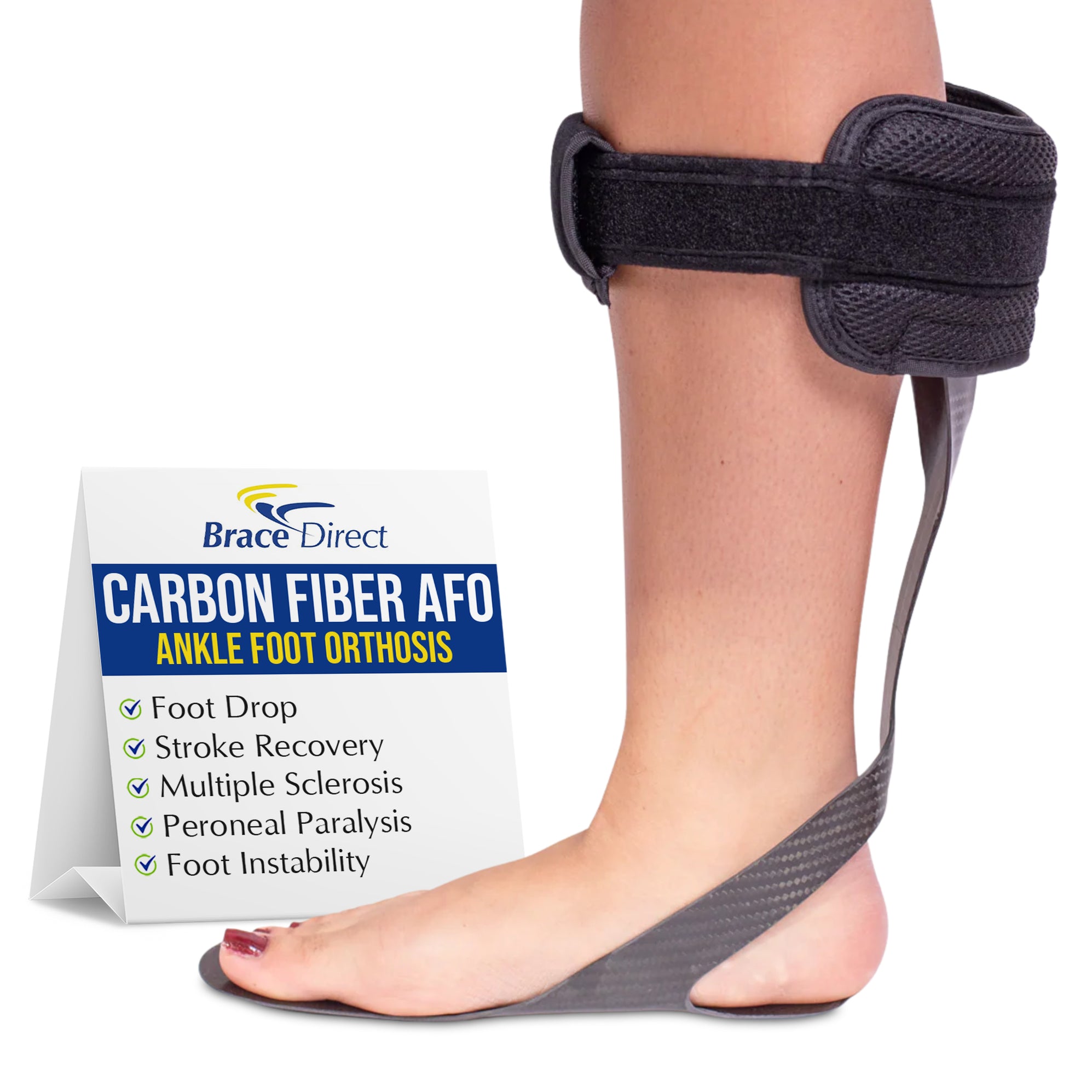 Best Carbon Fiber AFO for Foot Drop | Brace Direct Carbon Fiber AFO ...