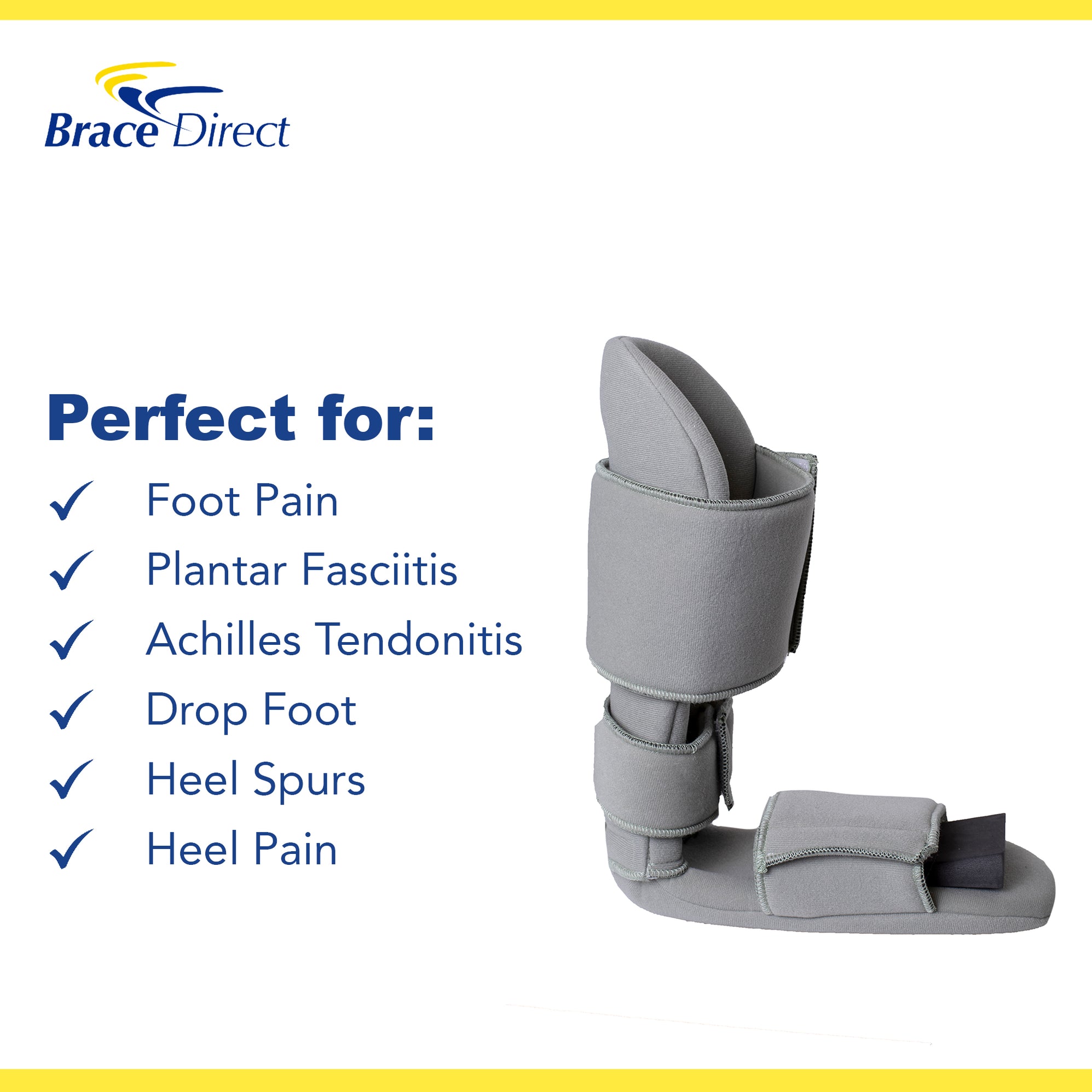 Brace Align 90 Degree Night Splint: Ultimate Foot Pain & Plantar ...