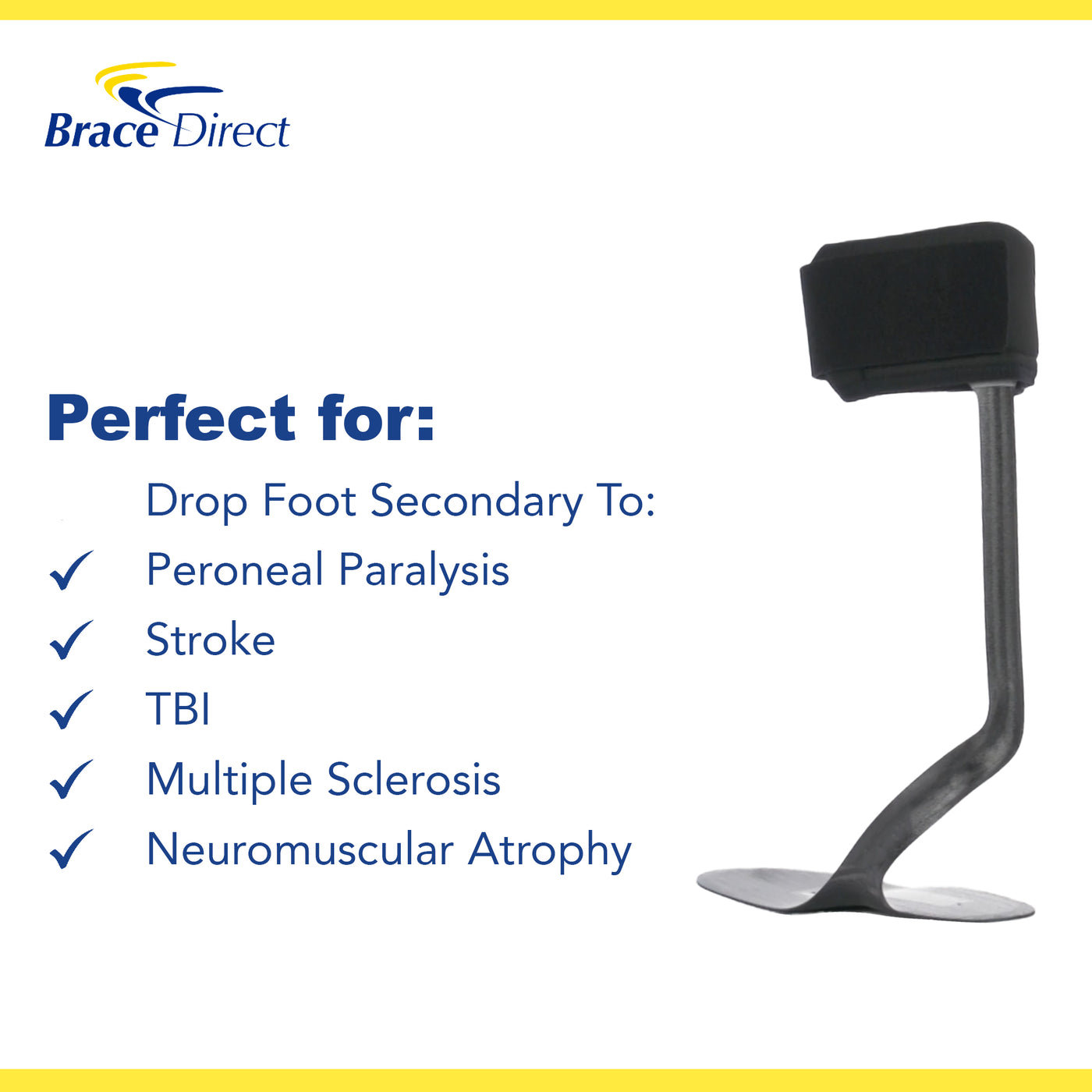 Dynamic AFO for Foot Drop & Ankle Stability | WalkOn Flex AFO L1951 ...