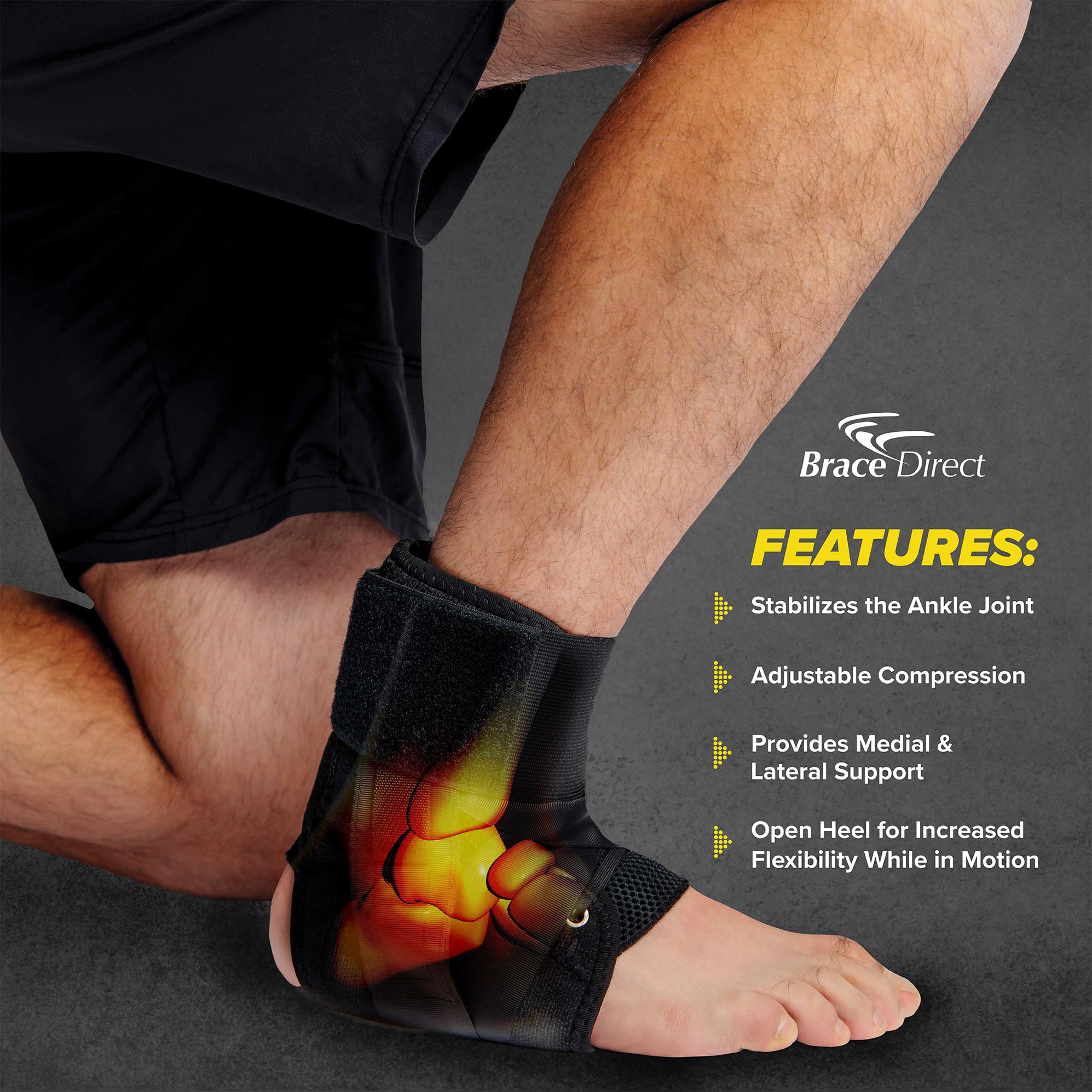 Best Lace Up Ankle Brace | Easy-Adjust Support System | BraceDirect.com ...
