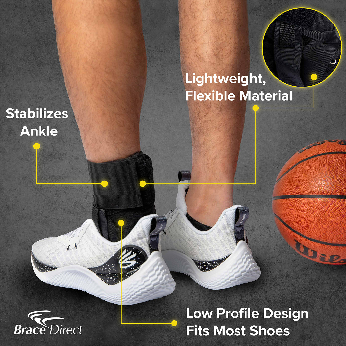 Best Lace Up Ankle Brace | Easy-Adjust Support System | BraceDirect.com ...