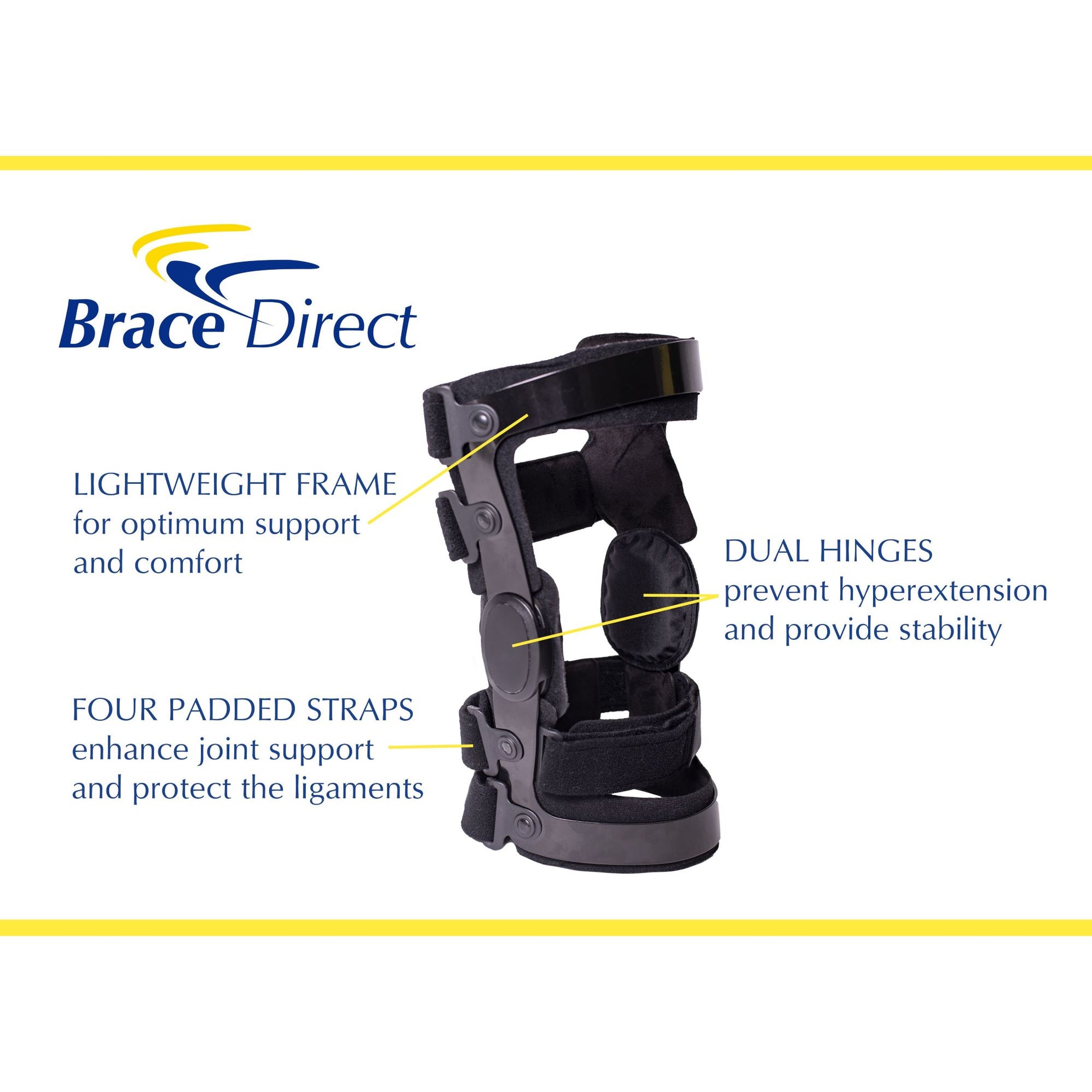 Dual Hinged ACL Knee Brace – Advanced Support & Comfort — Brace Direct