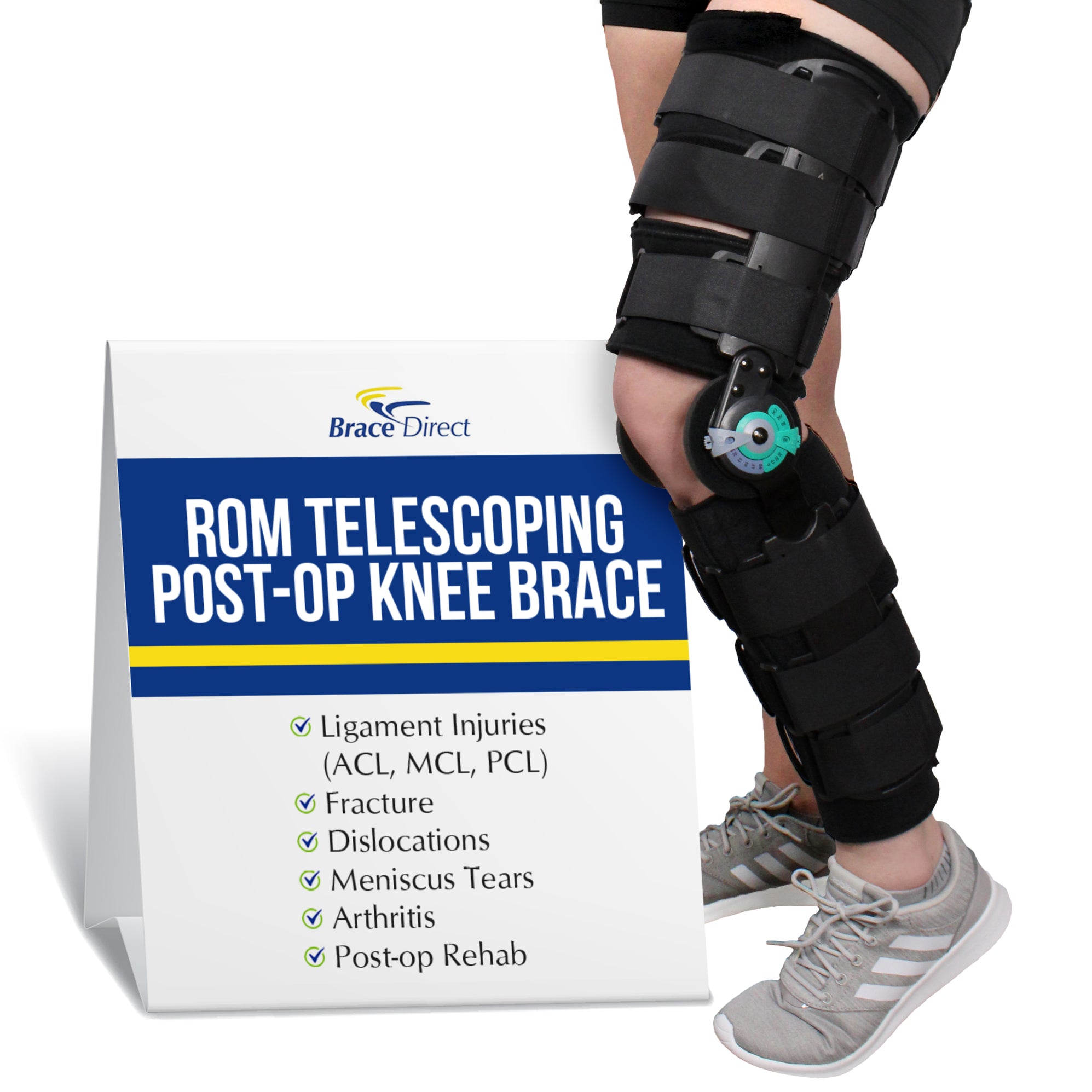 Brace Direct Post Op ROM Hinged Knee Brace - Precision and Comfort in ...