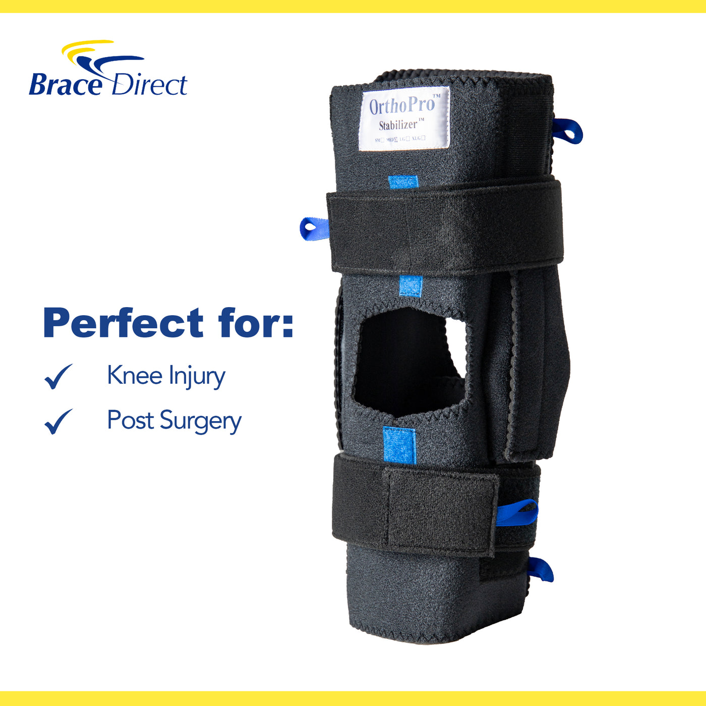 OrthoPro Stabilizer Knee Brace L1832 - Controlled ROM for Knee Recovery ...