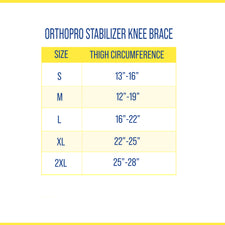 OrthoPro Stabilizer Knee Brace L1832 - Controlled ROM for Knee Recovery ...