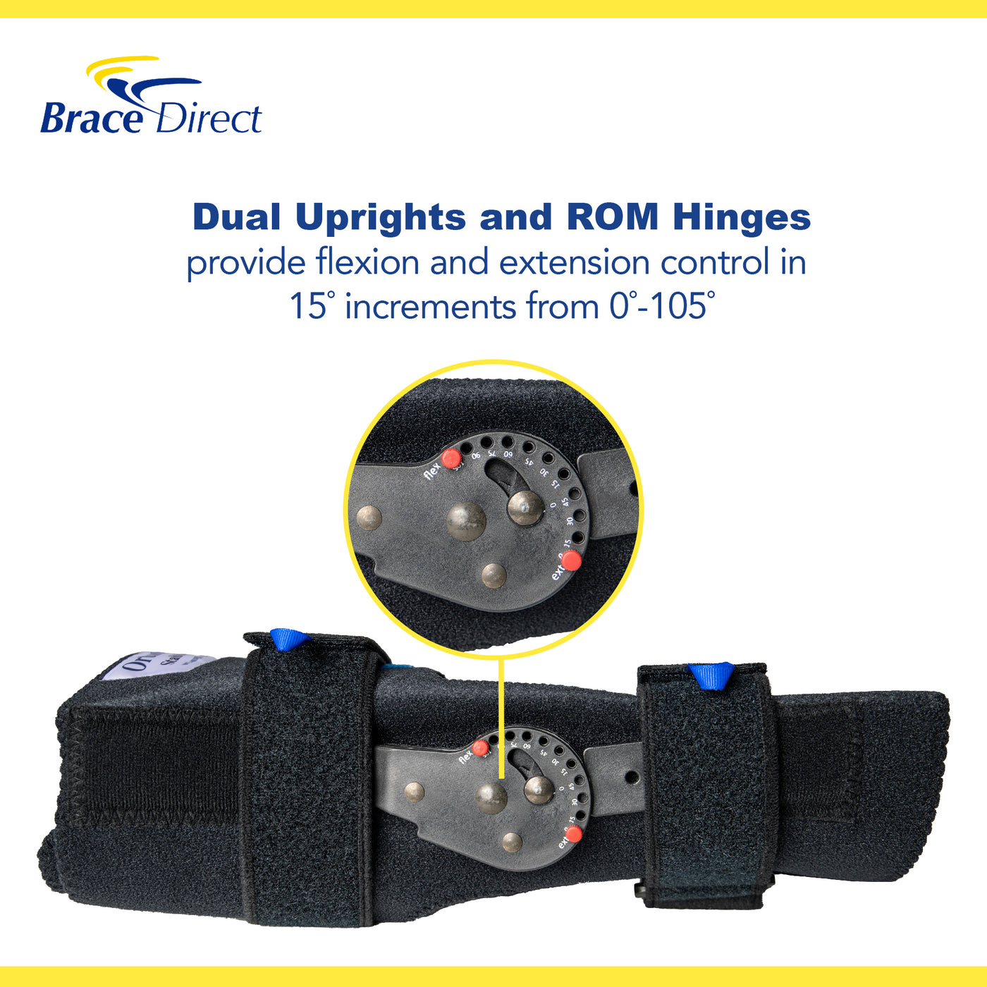 OrthoPro Stabilizer Knee Brace L1832 - Controlled ROM for Knee Recovery ...