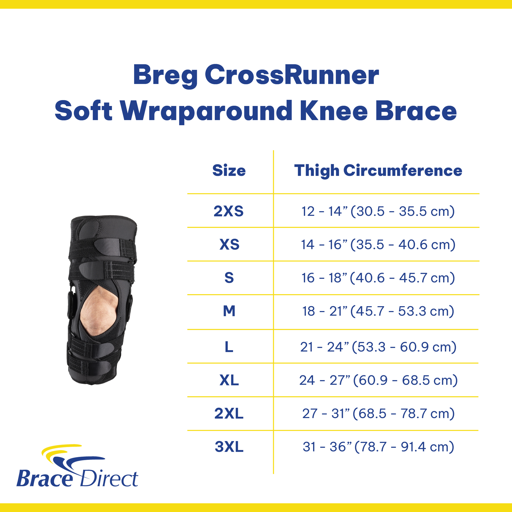 Breg CrossRunner Knee Brace – Adjustable & Breathable Support for ...