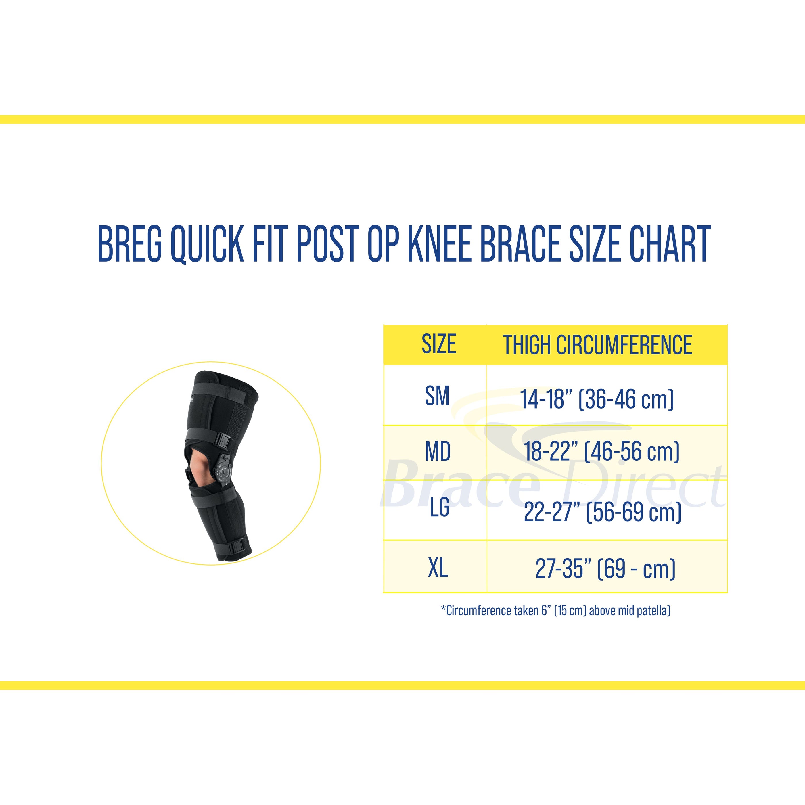 Breg Quick Fit Post-Op Knee Brace - Reliable Support for Post-Surgical ...