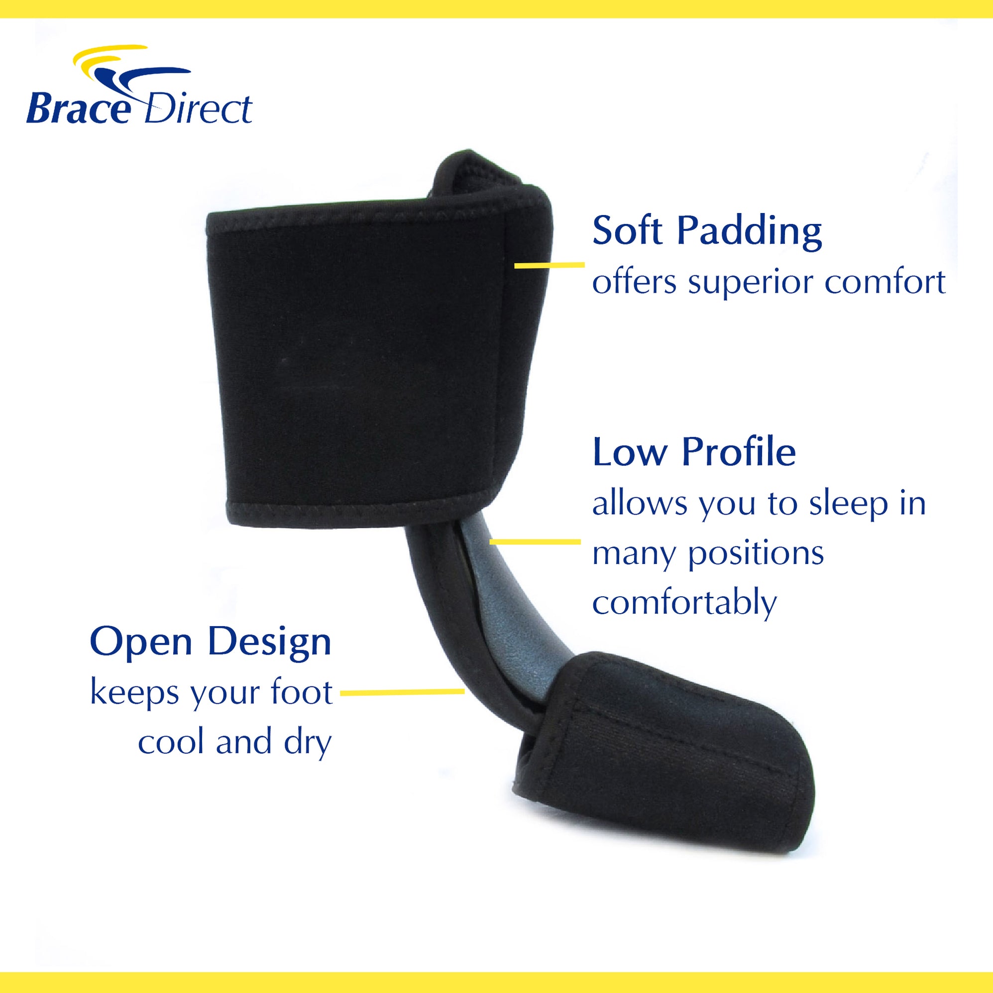 Brace Align Dorsal Plantar Fasciitis Night Splint for Comfortable Sleep ...