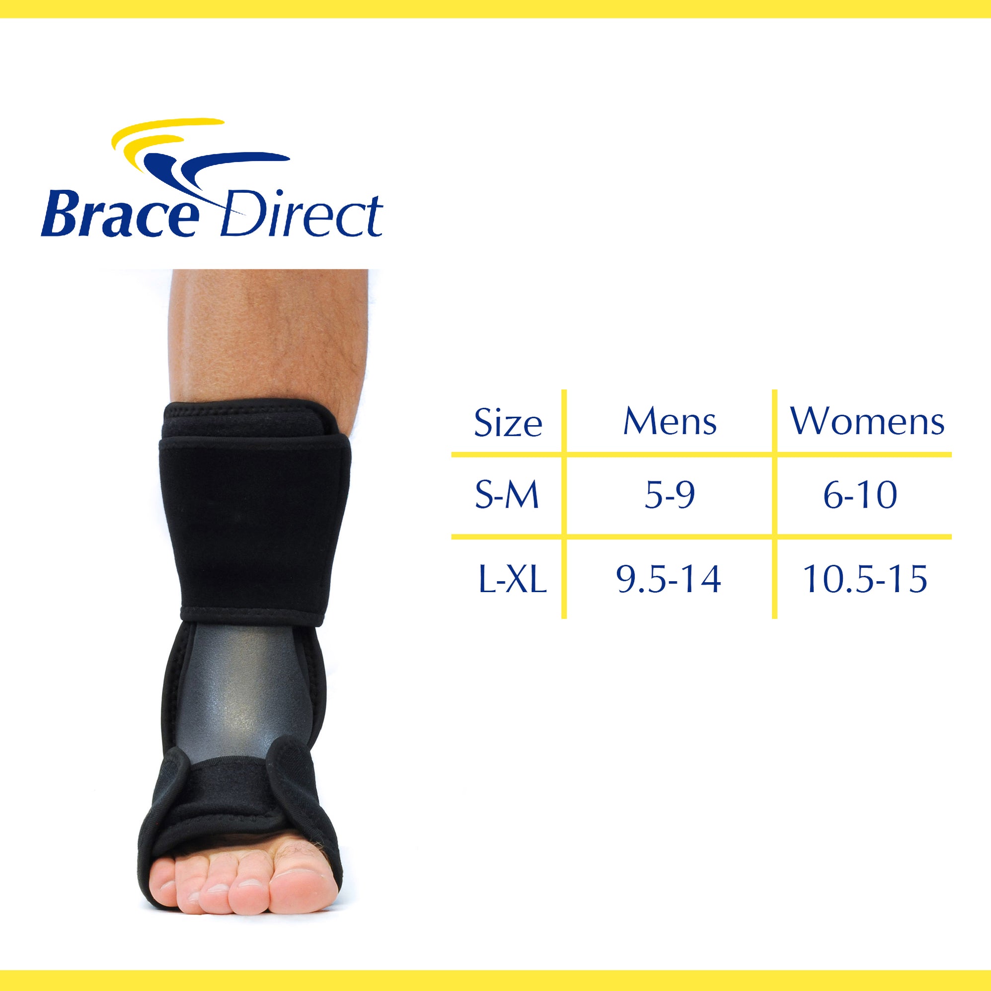 Brace Align Dorsal Plantar Fasciitis Night Splint for Comfortable Sleep ...