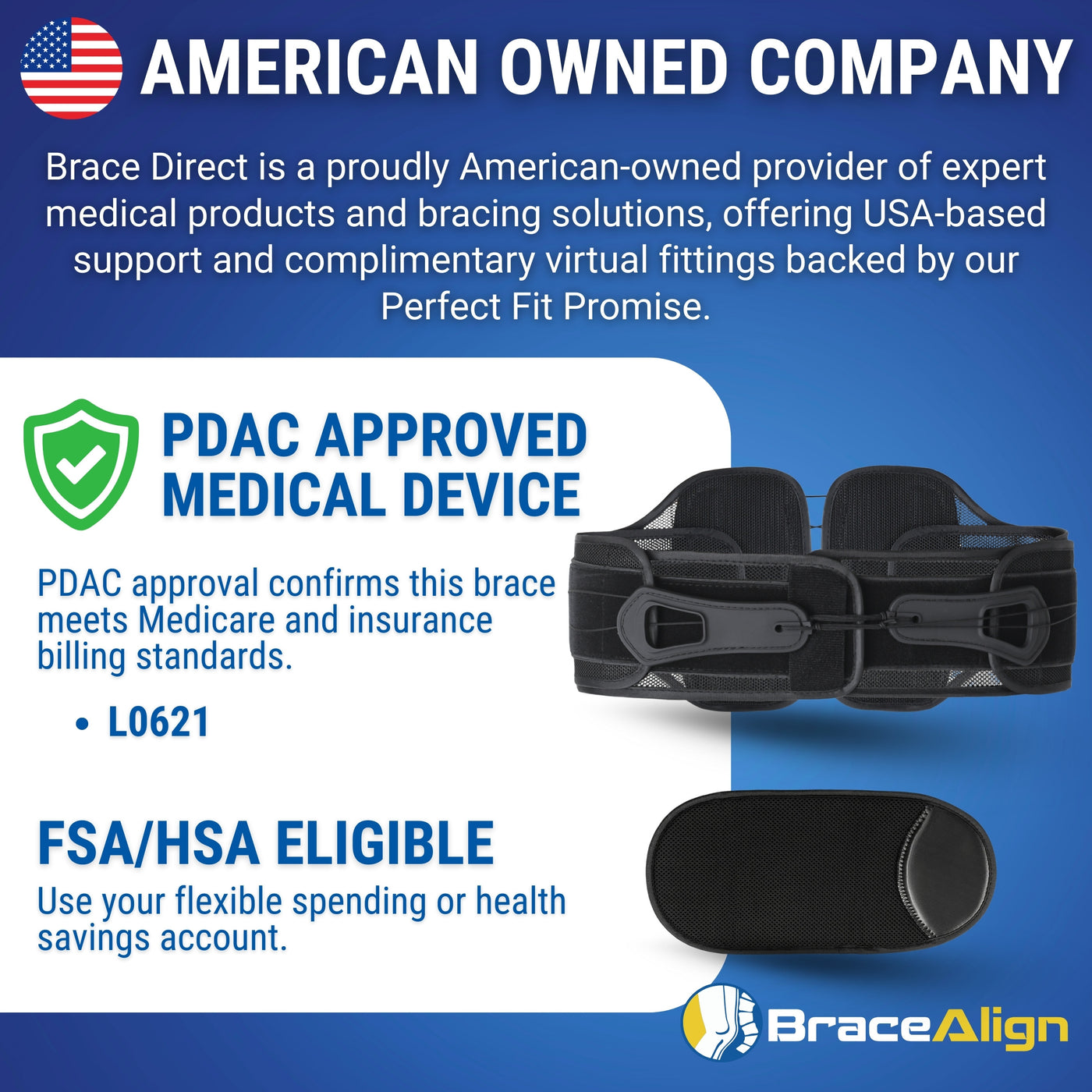 Brace Align GlideFit Adjustable SI Belt for Sacroiliac Joint, Hip ...