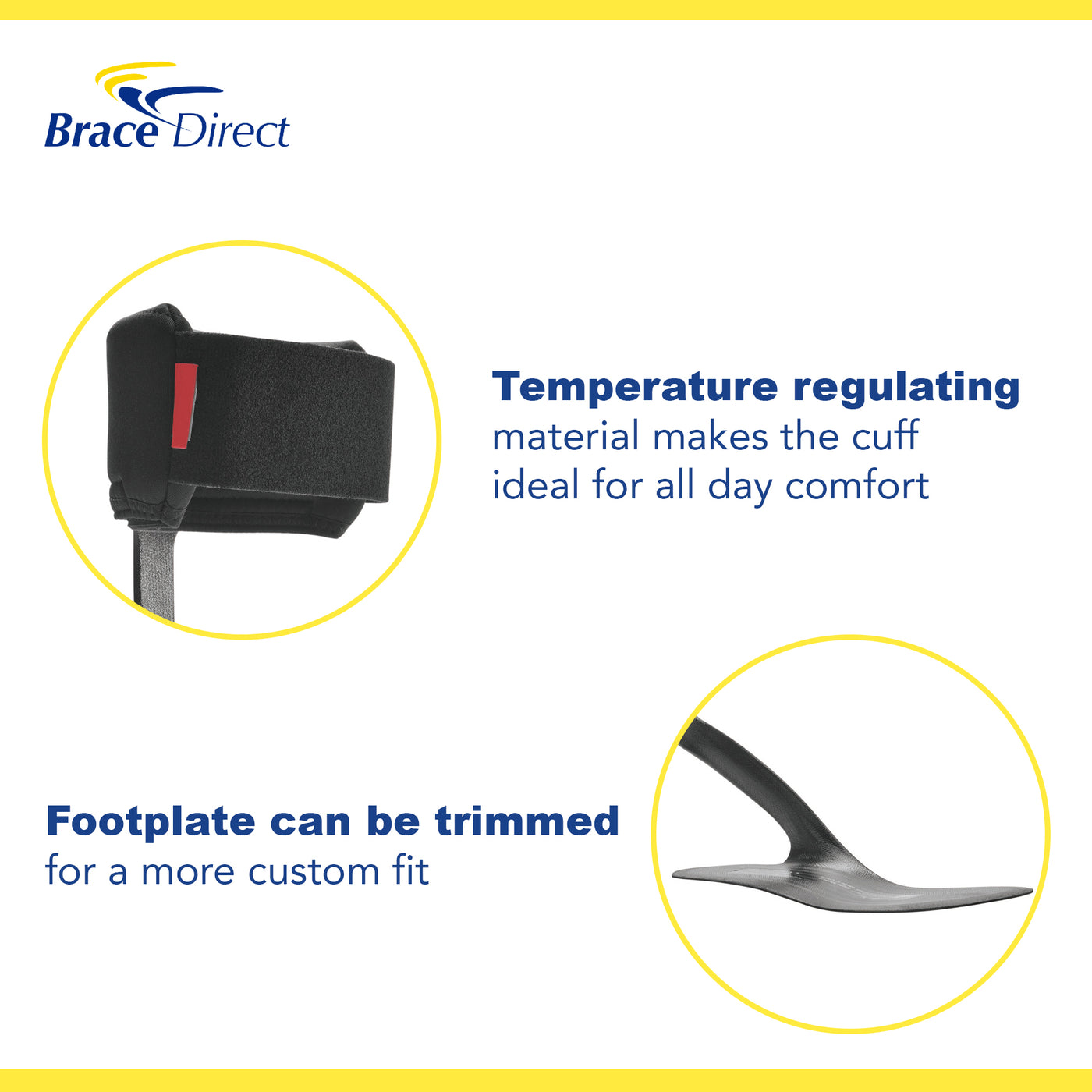 Custom Fit AFO for Foot Drop & Stability | WalkOn Trimable AFO L1951 ...