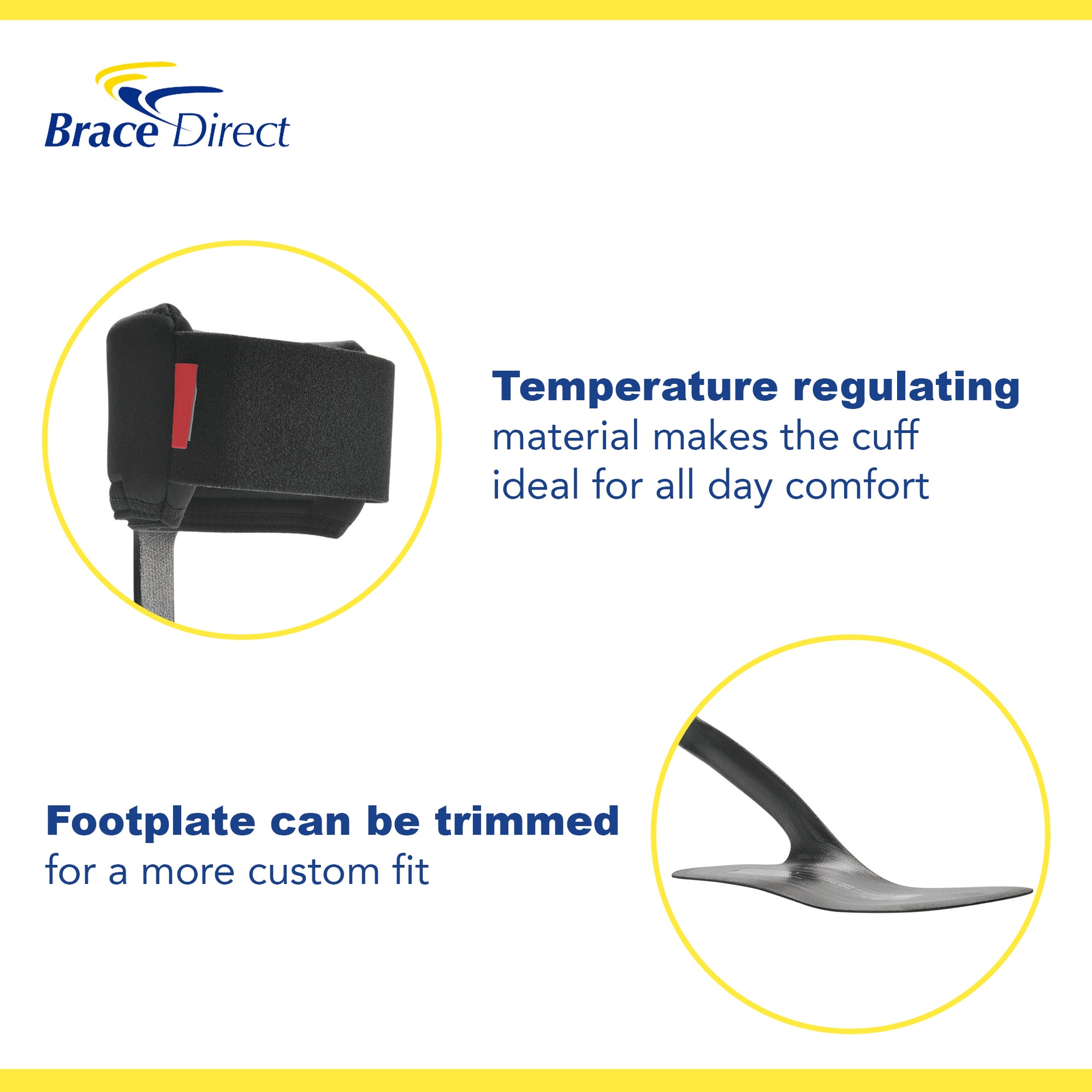Custom Fit AFO for Foot Drop & Stability | WalkOn Trimable AFO L1951 ...