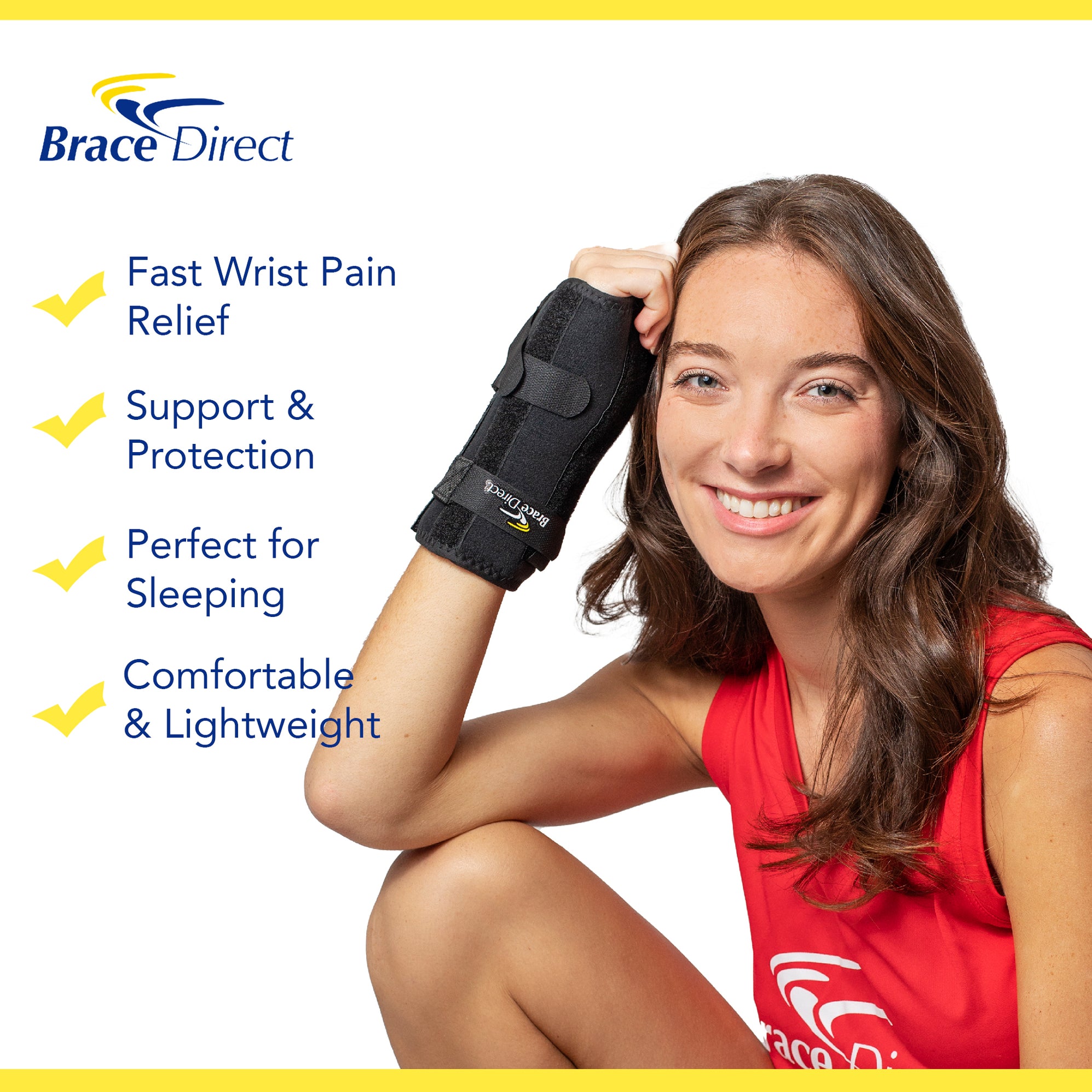 Brace Direct Carpal Tunnel Wrist Brace Night Splint - Comfortable ...