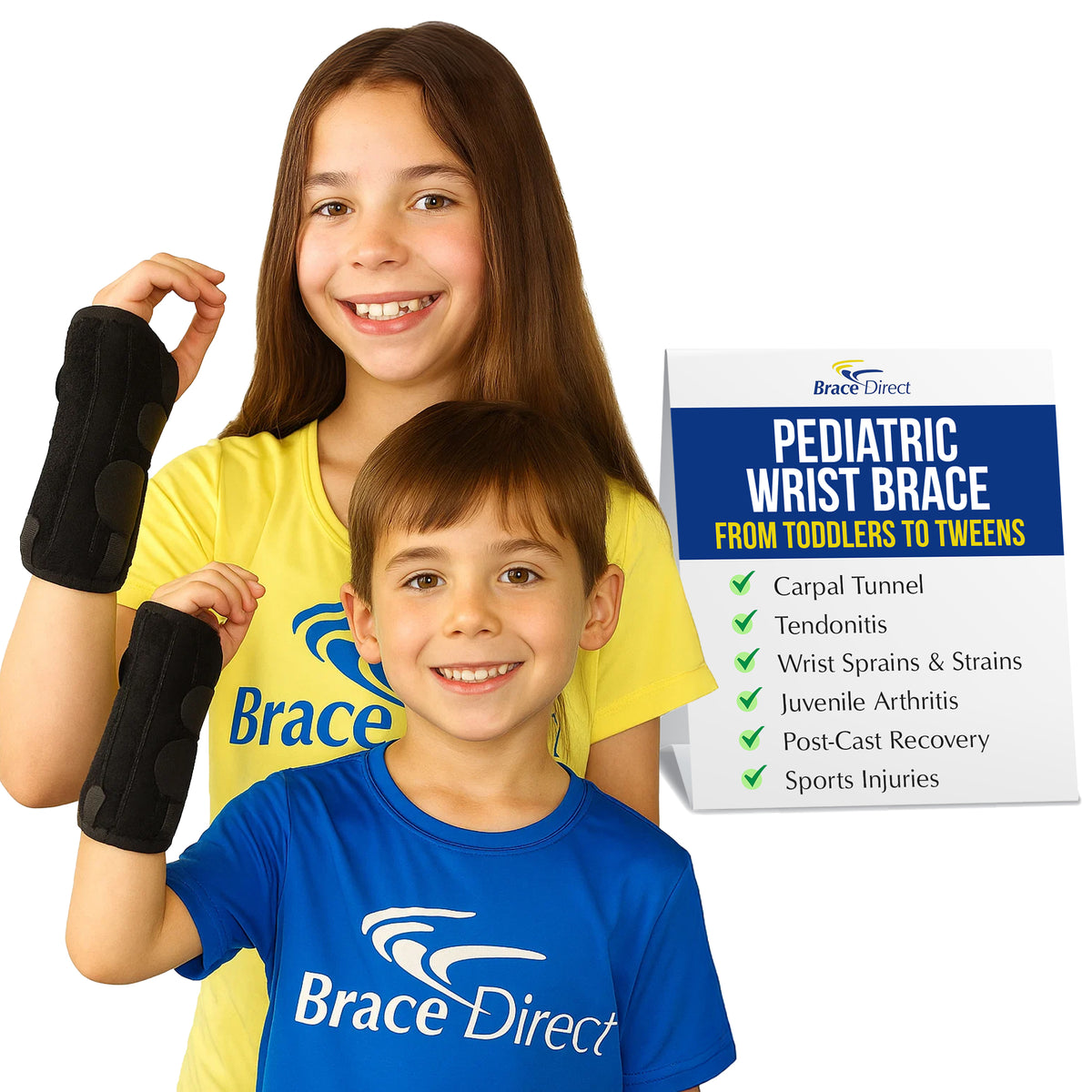 Brace Direct Dual-Size Wrist Brace: Tailored Carpal Tunnel & Sprain ...