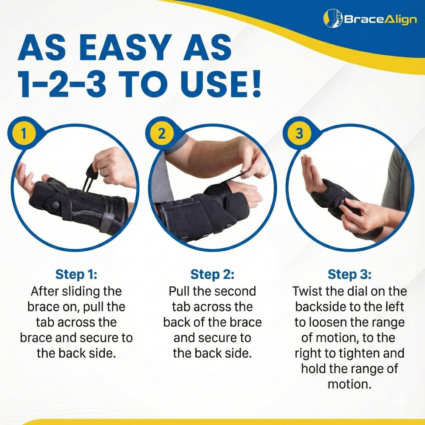Brace Direct PrecisionMotion ROM Wrist Brace with Adjustable Flexion ...