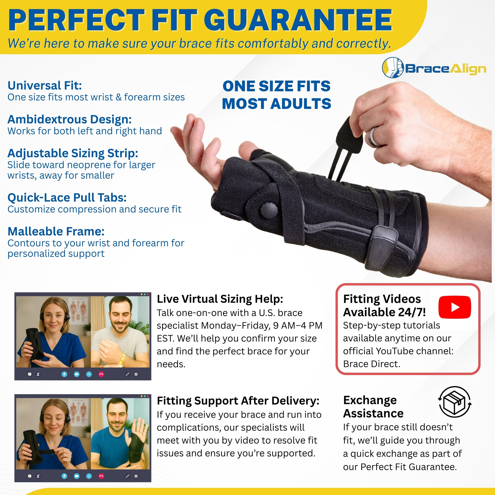 Brace Direct PrecisionMotion ROM Wrist Brace with Adjustable Flexion ...